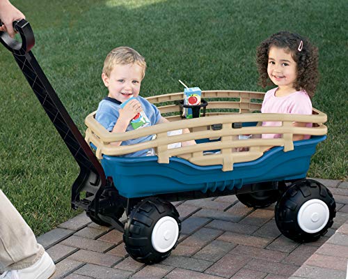 American Plastic Toys Deluxe Runabout Stake Wagon Games Riding Wagons