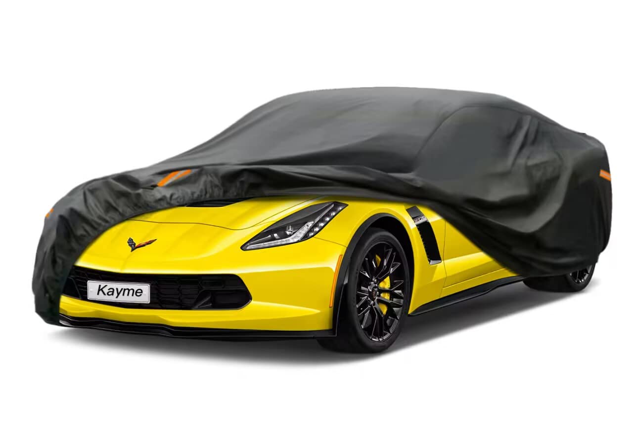 Kayme 7 Layers Car Cover Custom Fit for Chevrolet Corvette C4/C5/C7/C8 ...