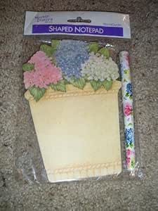 Amazon.com : Martin Designs Limited Floral Shaped Notepad and Pen Set ...