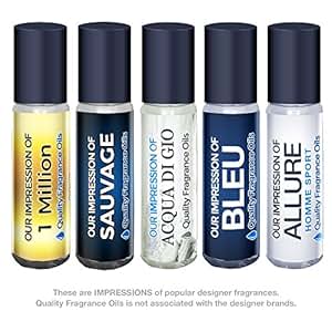 Amazon.com : Men's Top 5 Cologne Impressions (Generic Versions of ...