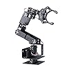 ROT3U 6DOF Black Aluminium Robot Arm Mechanical Claw Robotic Claw Kit ...