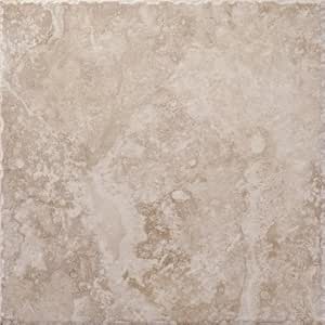 Capri 18" x 18" Floor Tile in Limestone - Ceramic Floor Tiles - Amazon.com
