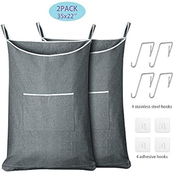 Amazon.com: Urban Mom Laundry Nook, Door-Hanging Laundry Hamper with ...