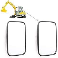 2X Universal Rear View Mirrors 255 X 163 Mm Wing Mirror Set for Tractor ...