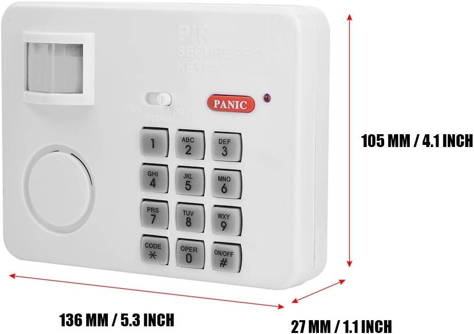Wireless Security Keypad Alarm Motion Sensor Alarm Password Home ...