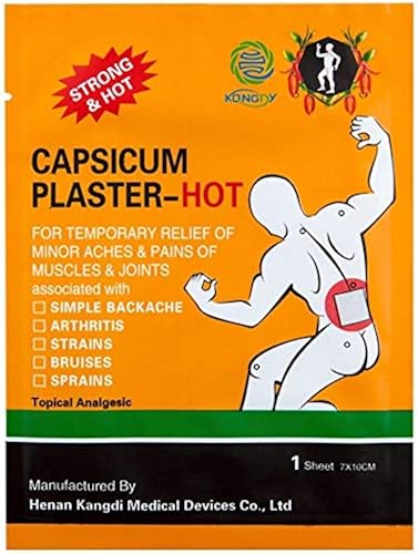 KONGDY Hot Capsicum Plaster Patch Pain Heat Patches for Neck, Backache ...
