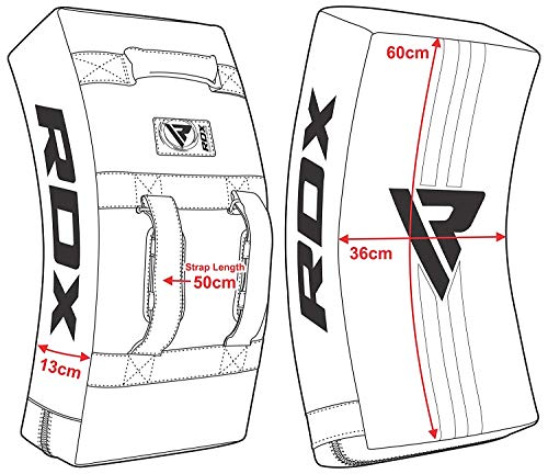 RDX Kick Shield for Kickboxing Training |Curved Muay Thai Kicking Pad, Strike Body Shield ...