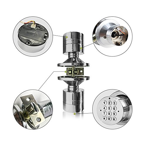 PINEWORLD Q100 Bluetooth Smart Lock Keyless Electronic Keypad Lock ...