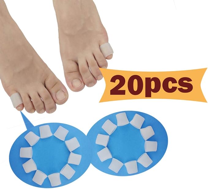 Gel Toe Caps Big Toe Protectors Toe Sleeves Tubes NEW MATERIAL for ...