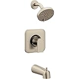 Moen Gibson Brushed Nickel Posi-Temp Pressure Balancing Eco-Performance Modern Shower Trim ...
