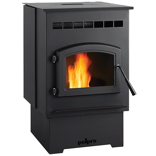 PelPro PP60 Pellet Stove for Home Heating - 60 lb Hopper, 33,200 BTU ...