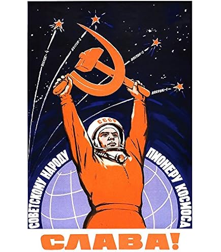 Original Vintage Posters Gt Propaganda Posters Gt Gagarin Space Ussr