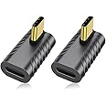 Amazon.com: AuviPal 240W USB C 90 Degree Adapter (2 Pack), 40Gbps USB C Right Angle Connector ...
