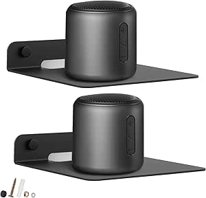 Amazon.com: SHTCSZBA Small Floating Shelf Speaker Shelf, 6 inch Small ...