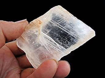 Amazon.com: TWO SELENITE Crystal Mineral Specimens - TWO 1-3+ Oz ...