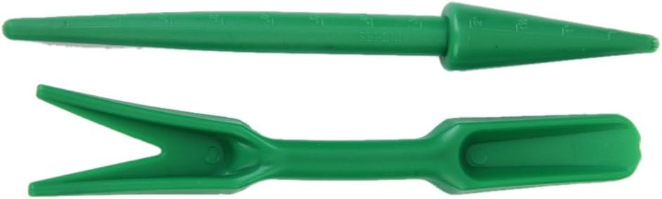 Plastic Widger with Dibber Garden Seedling Tools Green: Amazon.co.uk ...
