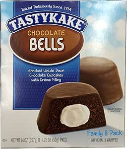 Amazon.com : Tastykake Creme Filled Chocolate Bells, 1.75 oz, 8 count ...