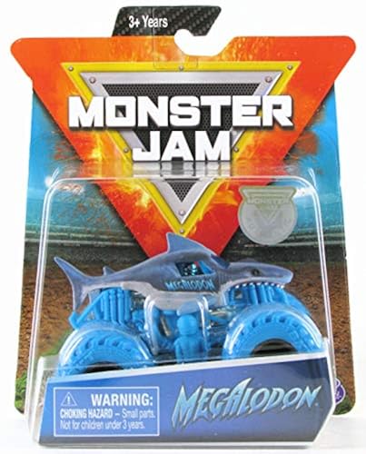 Monster Jam, Official Megalodon Monster Truck, Die-Cast Vehicle, Nitro ...