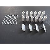 Amazon.com: Repairs Plantation Shutter: 15 Spring Loaded Shutter Pins + 15 Tilt Rod Louvers ...