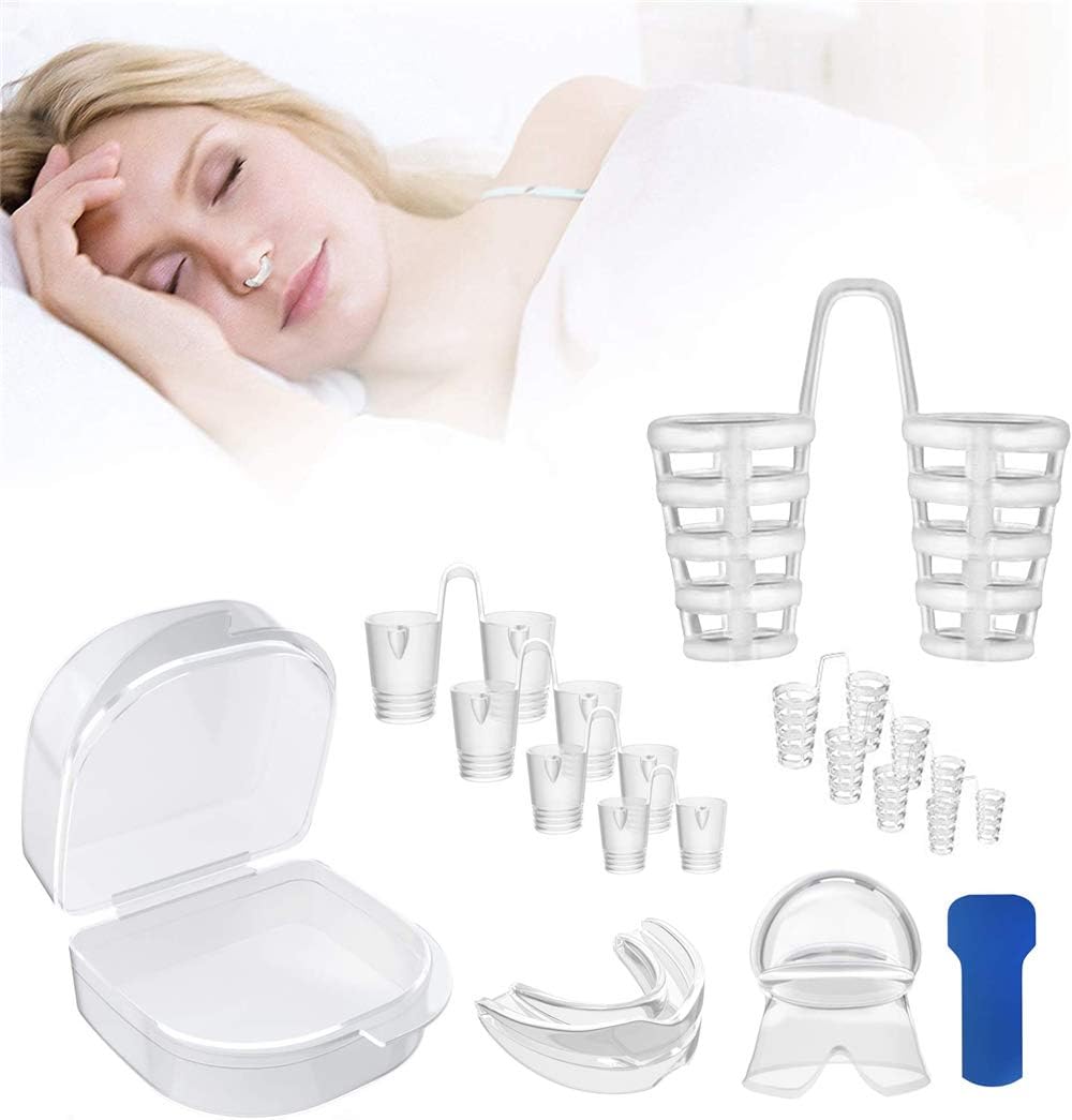 Anti Snoring Devices,Anti-snoring Set,Nasal Clips+Mouthpiece+stongue ...
