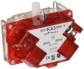 Schneider Electric 9001KA1 Bloque Contacto Botón de Control, 9.001, K Ø ...