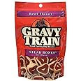 Amazon.com : Gravy Train Steak Bones Beef-Flavored Dog Treats, 4.5-oz ...