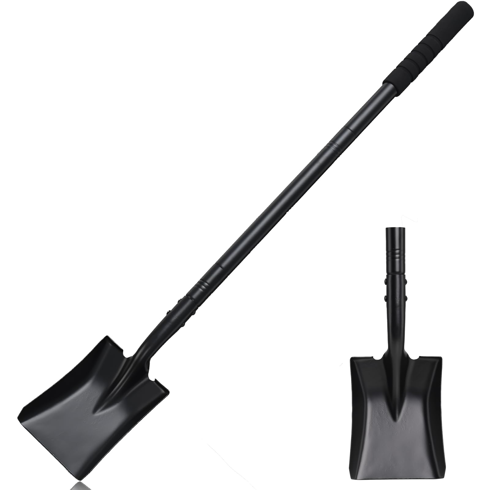 Small Square Shovel for Digging, Garden Trench Spade Shovel with 43.3 ...