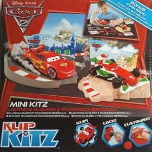Amazon.com: Disney Pixar Cars 2 Klip Kitz Mini Kitz Lightening McQueen ...