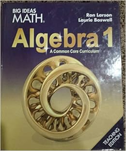 Amazon.com: BIG IDEAS MATH Algebra 1: Common Core Teacher Edition 2015 (9781608408412): HOUGHTON ...