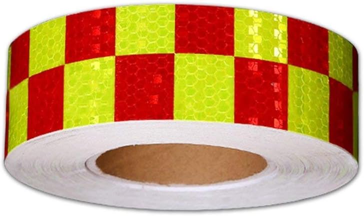 Amazon.com: Reflective Hazard Tape checkered reflective tape Caution ...