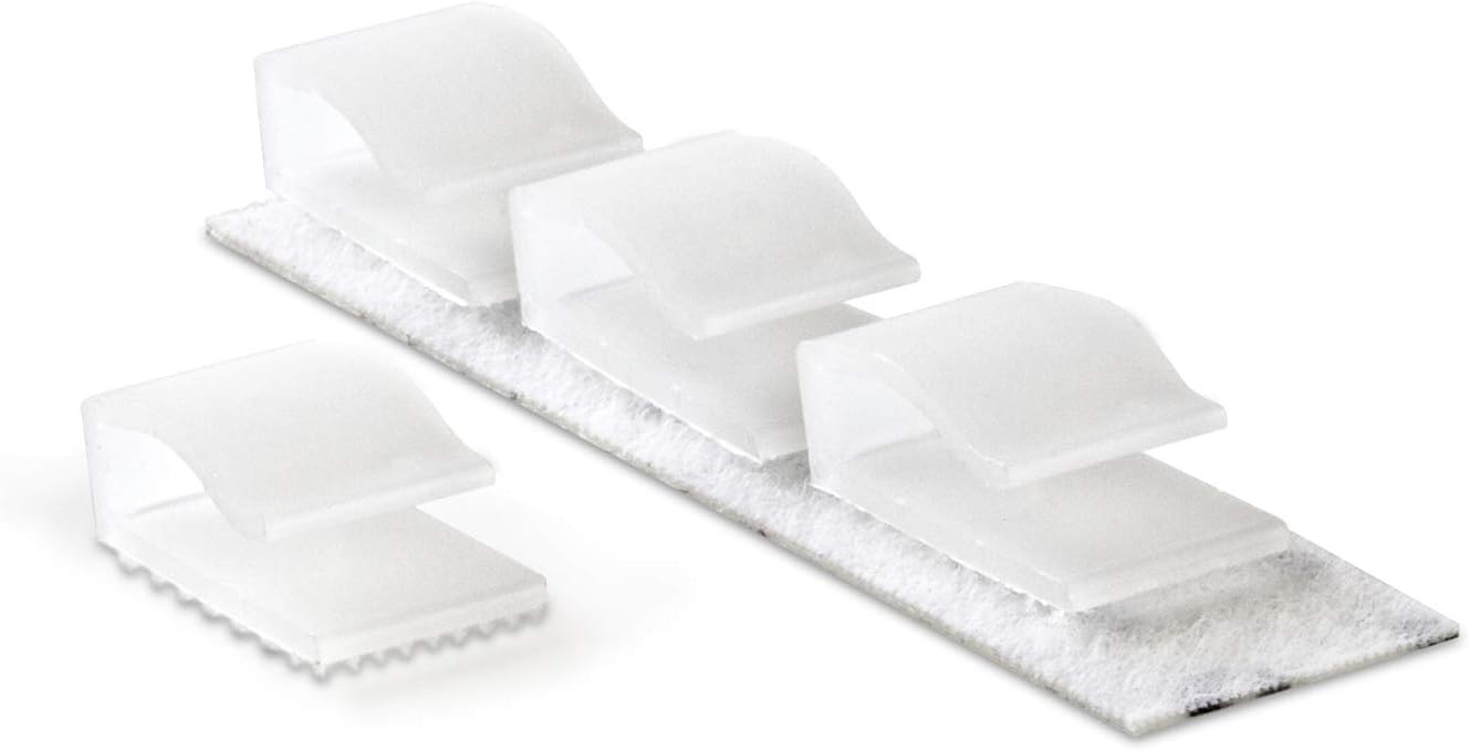 VELCRO Brand Clips with Removable Adhesive, Small - Opaque, Pack of 16 ...