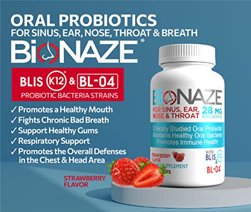 Bionaze Oral Probiotic K12 for Sinus, Tonsil Stones, Bad Breath, Post ...