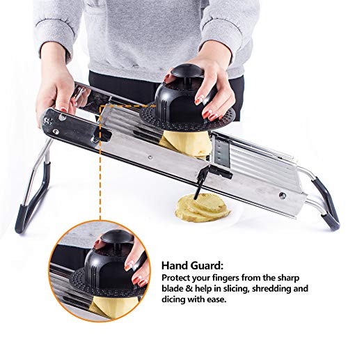 Shule Mandolin Slicer Adjustable Stainless Steel Vegetable Slicer With ...