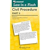 Law in a Flash Cards: Civil Procedure Part I: Steven L. Emanuel, Joel ...