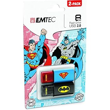 Amazon.com: EMTEC Click 8 GB USB 2.0 Flash Drive, Batman: Computers ...