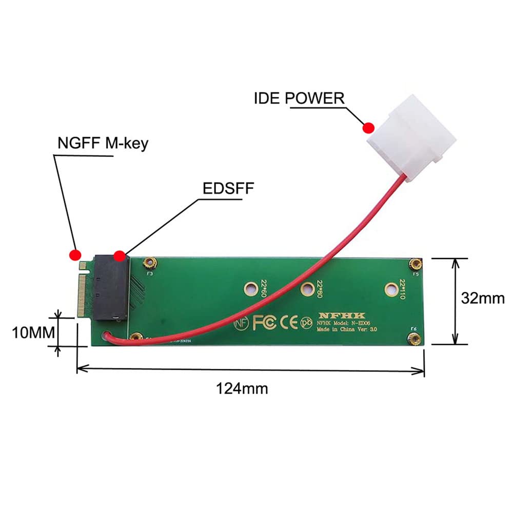 Mua Xiwai Ruler 1U GEN-Z EDSFF Short SSD E1.S to NVMe NGFF M-Key 4X ...