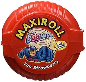Boomer - Chicle Maxi-Roll Fresa - [Pack de 4]: Amazon.es: Alimentación ...