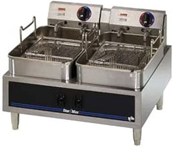 Amazon.com : Star Mfg. 530TD Fryer Countertop Electric Dual Fry Pot 2 ...