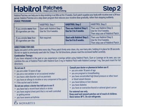 Habitrol Patches Stop Smoking Aid Patches - 28 Each (Step 2 - 14 Mg ...