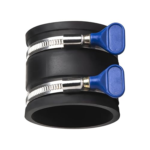 POWERTEC 70337 2-1/2" Dust Control Flex Cuff with Adjustable Key Hose ...