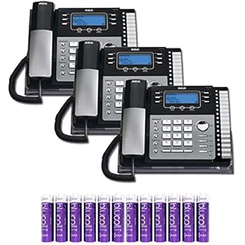 Amazon.com : RCA 25424RE1 4-Line Expandable Phone System - Office Desk ...