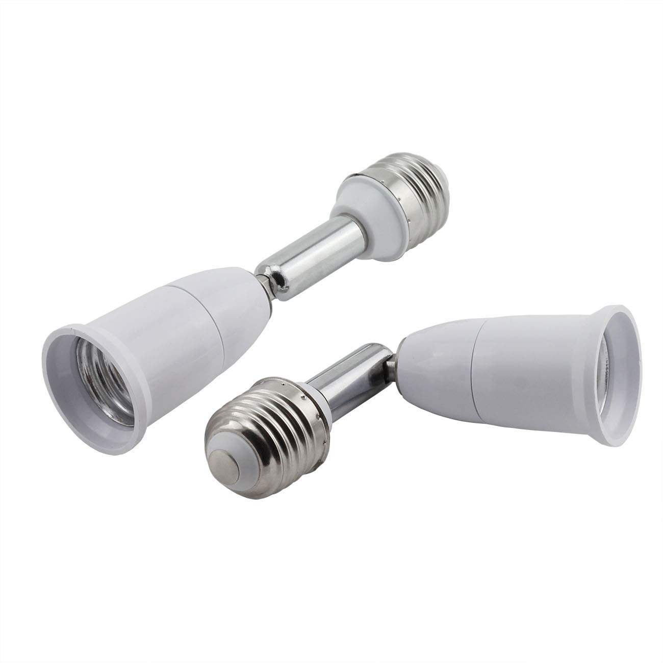 Maxmoral 2PCS E27 to E27 Flexible Extension Lamp Holder Adapter ...