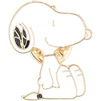 Amazon.com: Snoopys Classic Cartoon Dog Character 1" Tall Metal Enamel ...