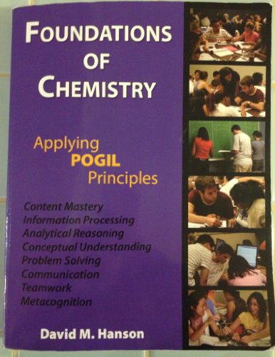 Foundations of Chemistry (Applying POGIL Principles) - 3rd (Third ...