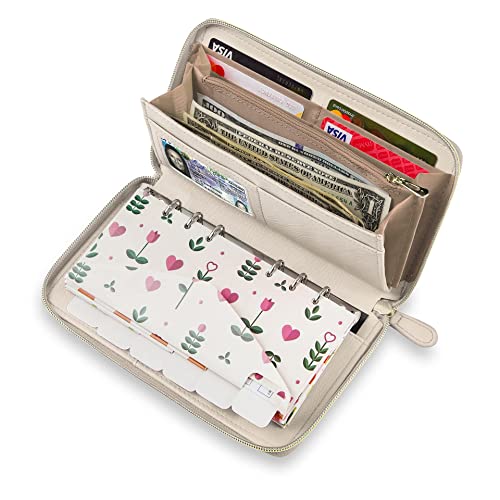 Cash Envelope Wallet Beige All in One Budget System RFID Blocking with ...