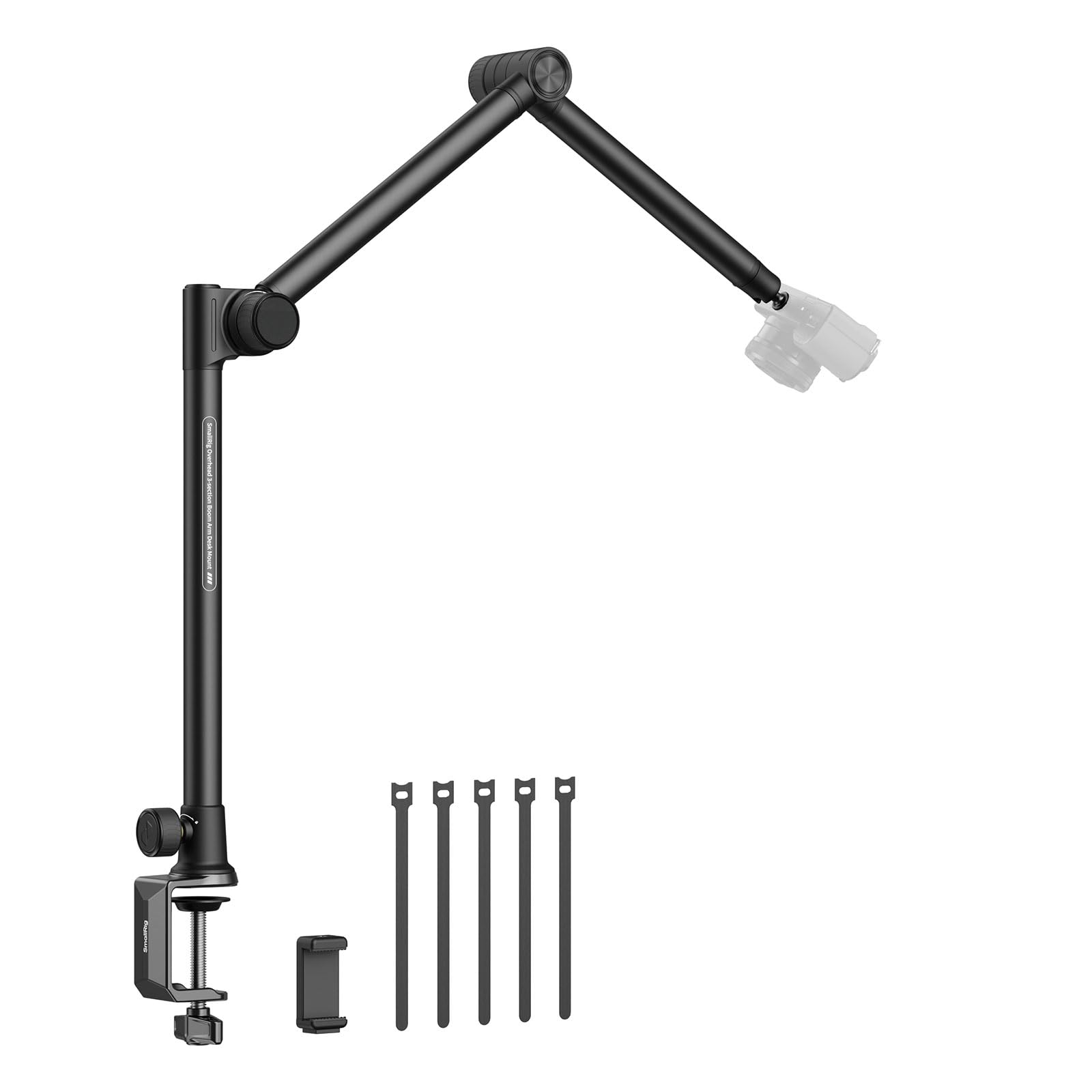 SmallRig Overhead 3-Section Desktop Camera Bracket, Damping Boom Arm ...