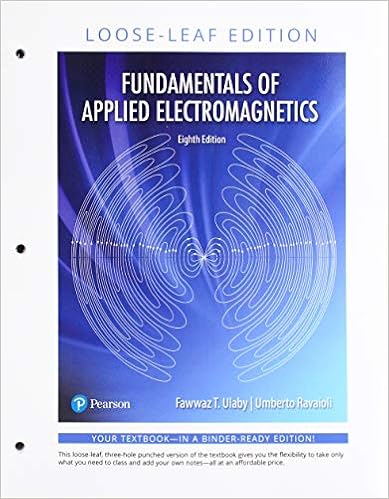 Fundamentals of Applied Electromagnetics (8th Edition) Solutions ...