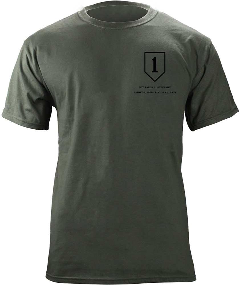 Amazon.com: Customizable Army 1st Infantry Full Color Veteran T-Shirt ...