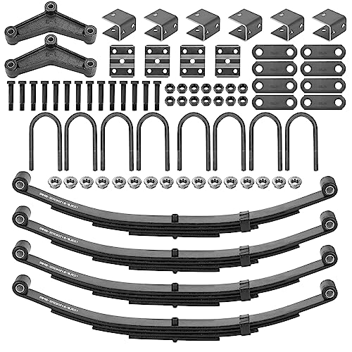 Magorfas Tandem Trailer Leaf Spring 4 Leaf Double Eye 1750 lbs Cap for ...