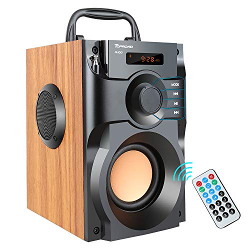 Portable Bluetooth Speaker Wireless Subwoofer Stereo Bass Speakers ...
